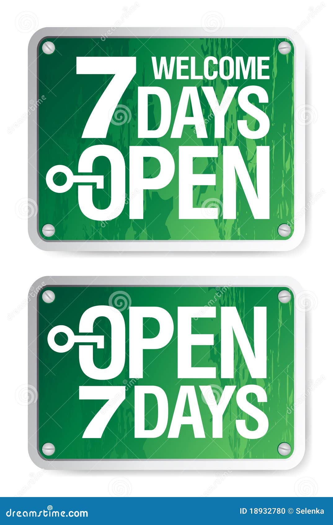 24 Hrs And 7 Days Always Open Service Assistant Poster Vector ...