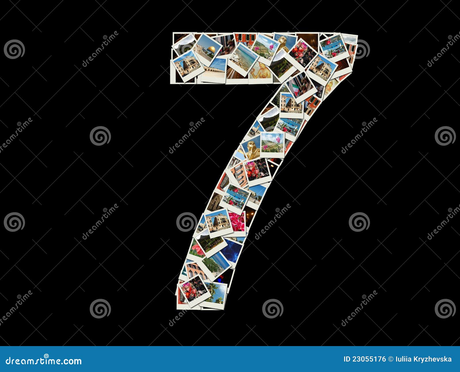 7 Figure Made - Photo Collage Stock Photo - Image of landscape, greece ...