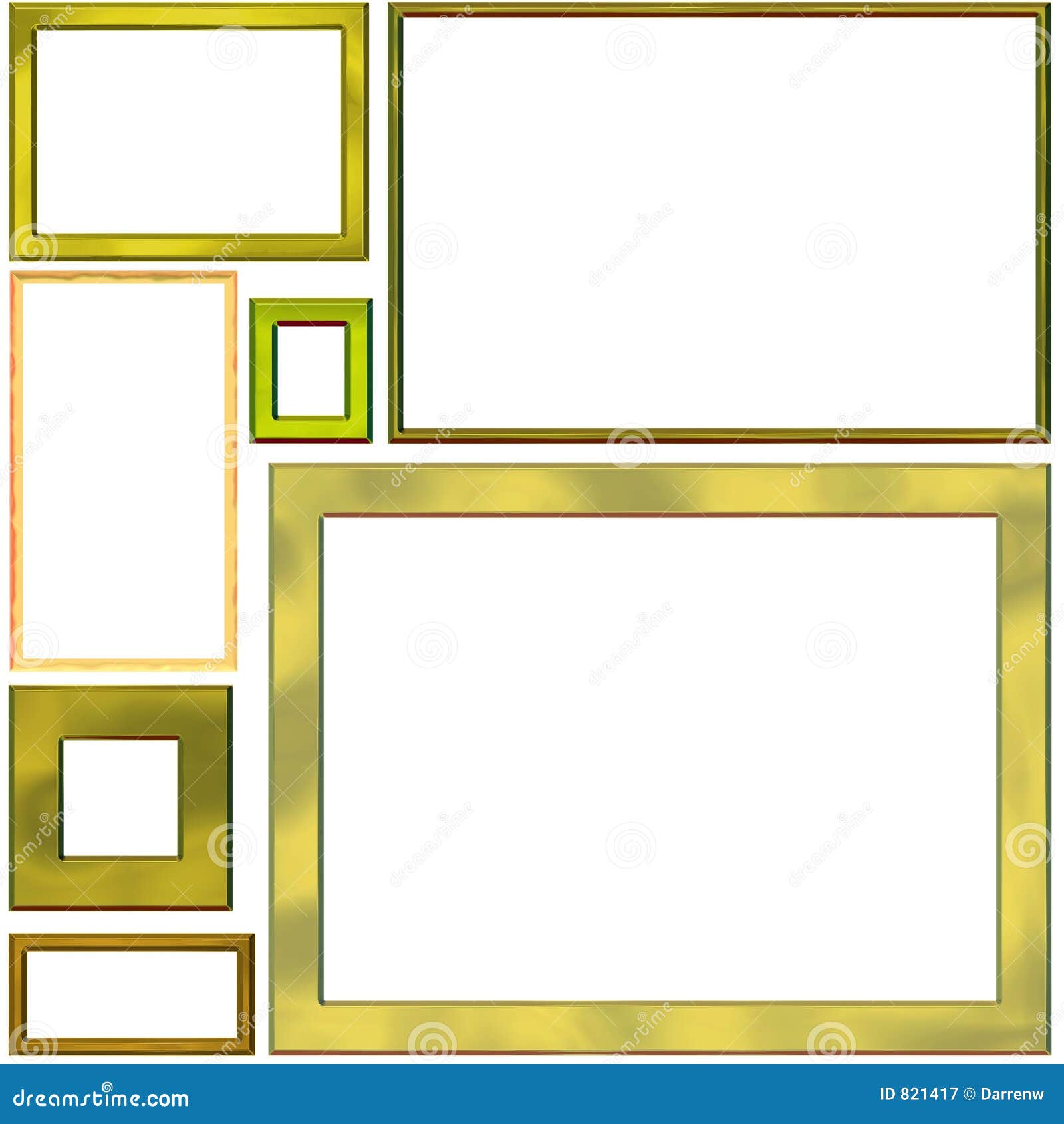 7 Frames stock illustration. Illustration of rectangle - 821417