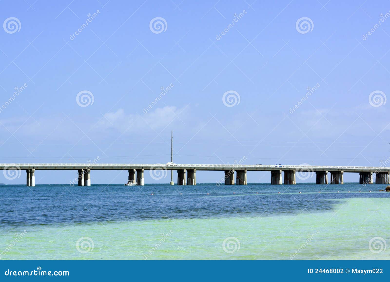 7 Mile Bridge stock photo. Image of vacation, florida - 24468002
