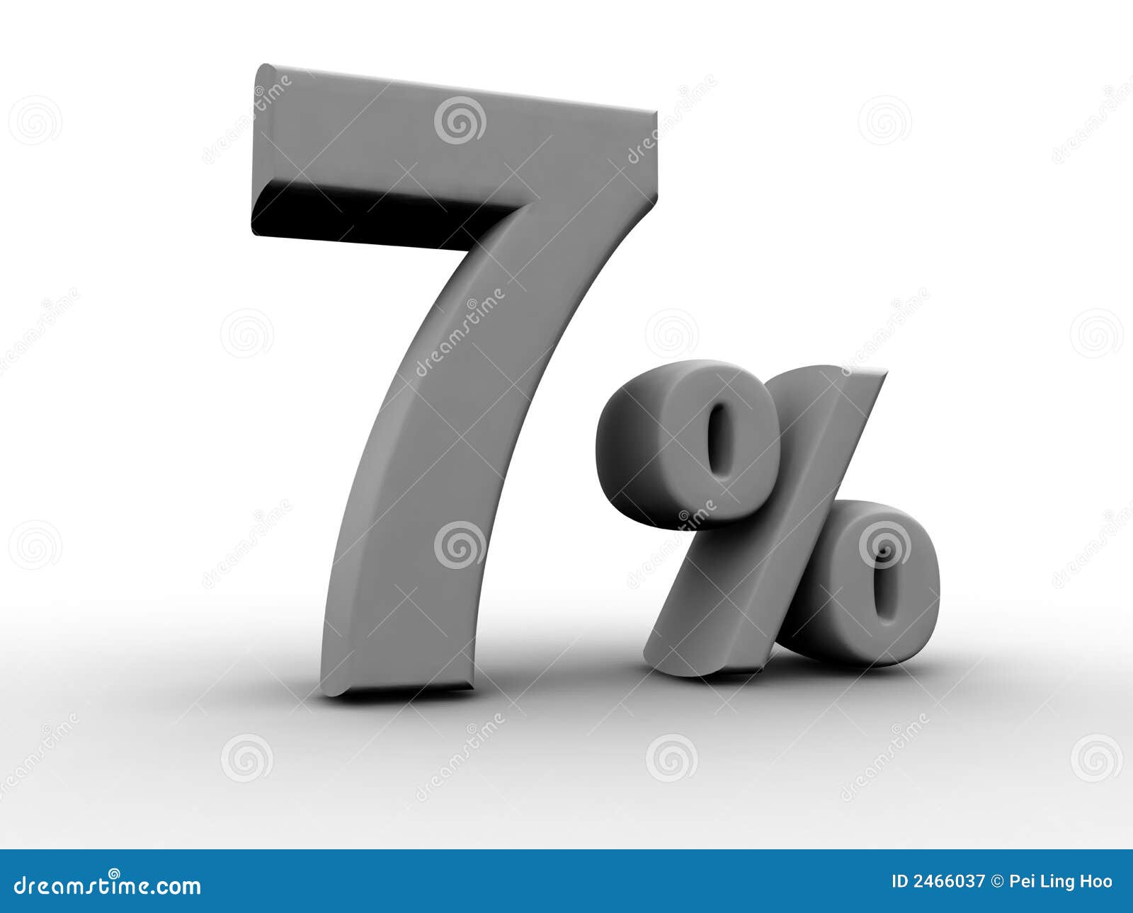 7 Percent stock illustration. Illustration of reduction - 2466037