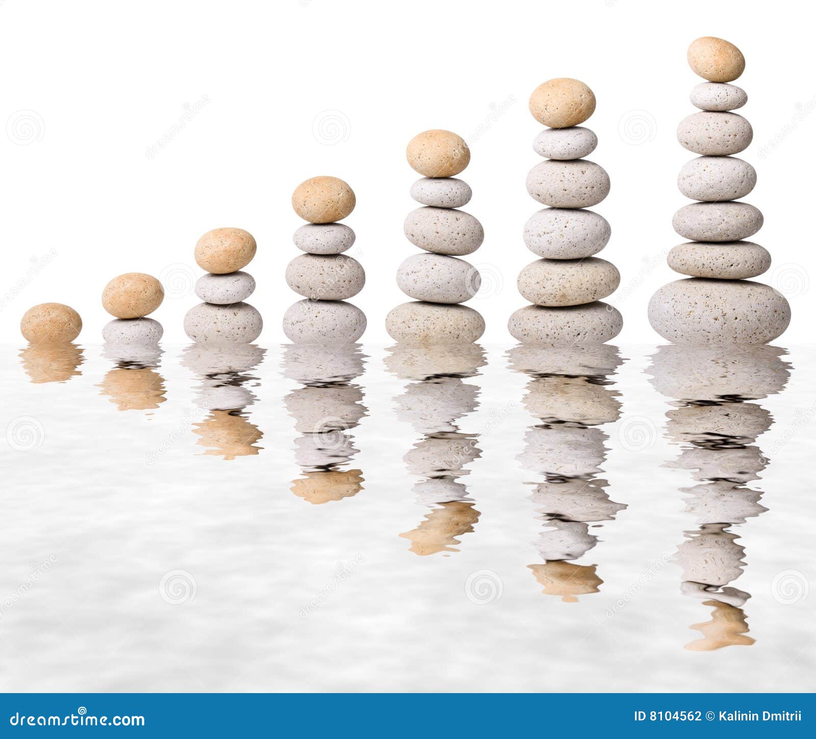 7 Stacks of Stones stock photo. Image of stacking, order - 8104562