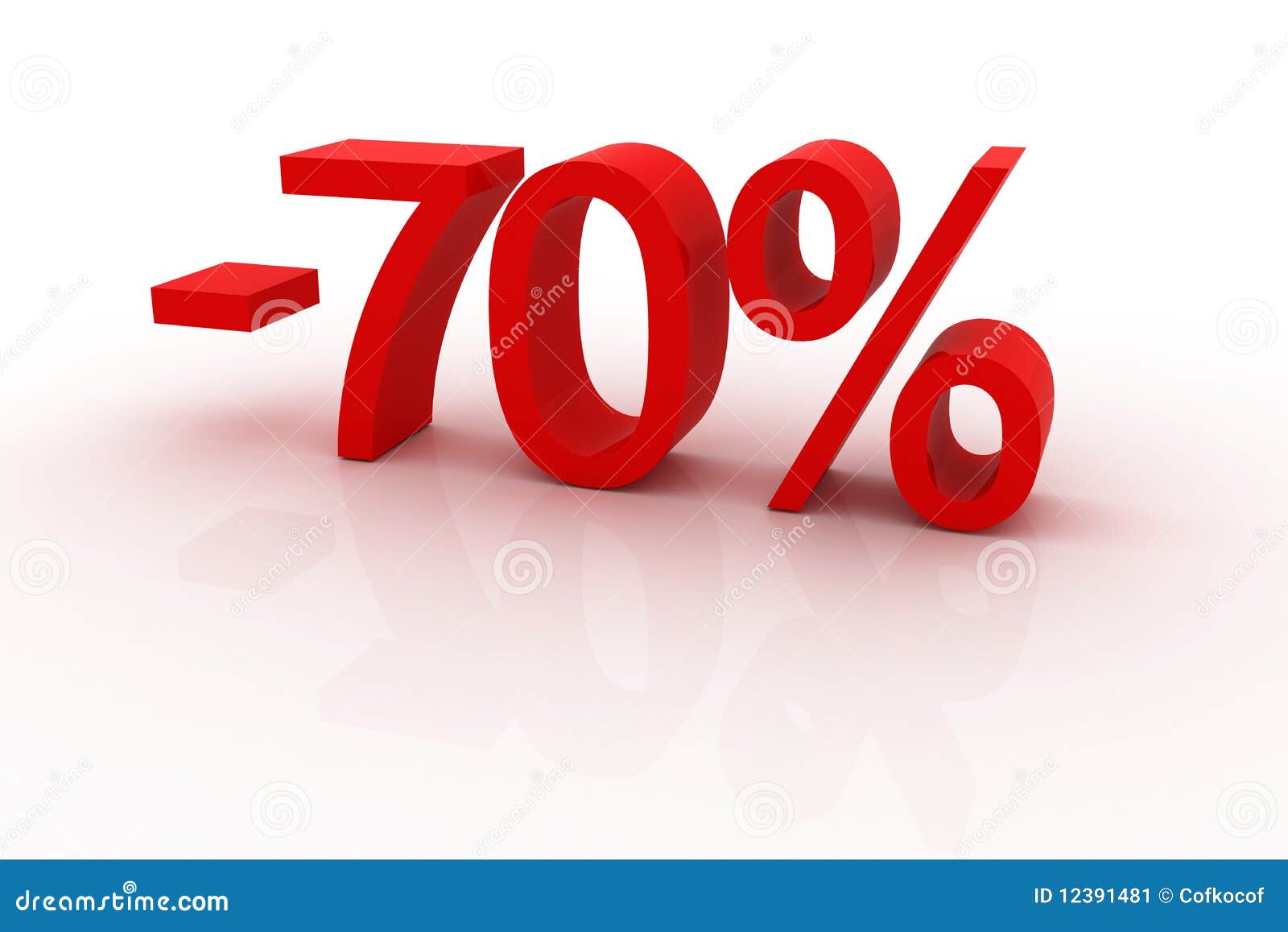 70 percent discount stock illustration. Illustration of sell - 12391481