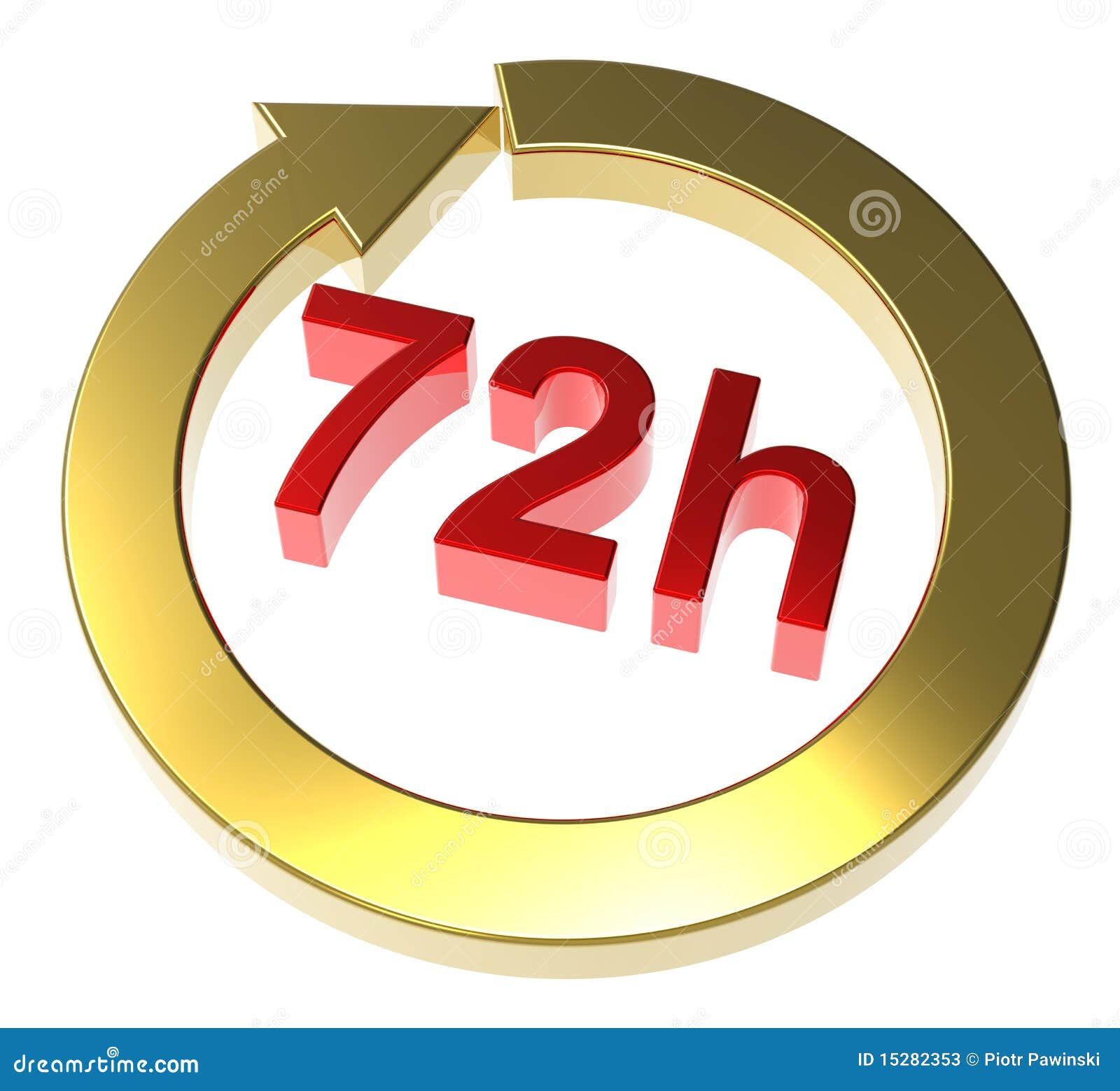 72 Horas De Sinal Da Entrega Ilustração Stock - Ilustração de brilhante ...