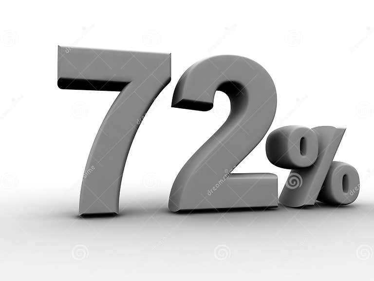 72 Percent stock illustration. Illustration of percent - 2466046