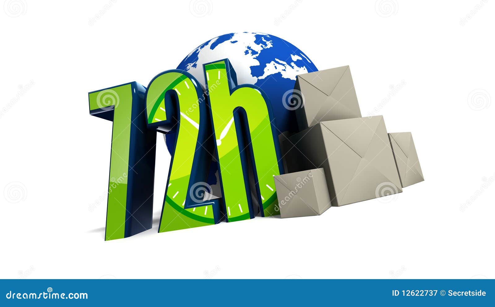 72h chrono stock illustration. Illustration of post, mail - 12622737