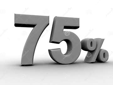 75 Percent stock illustration. Illustration of numbers - 2466057