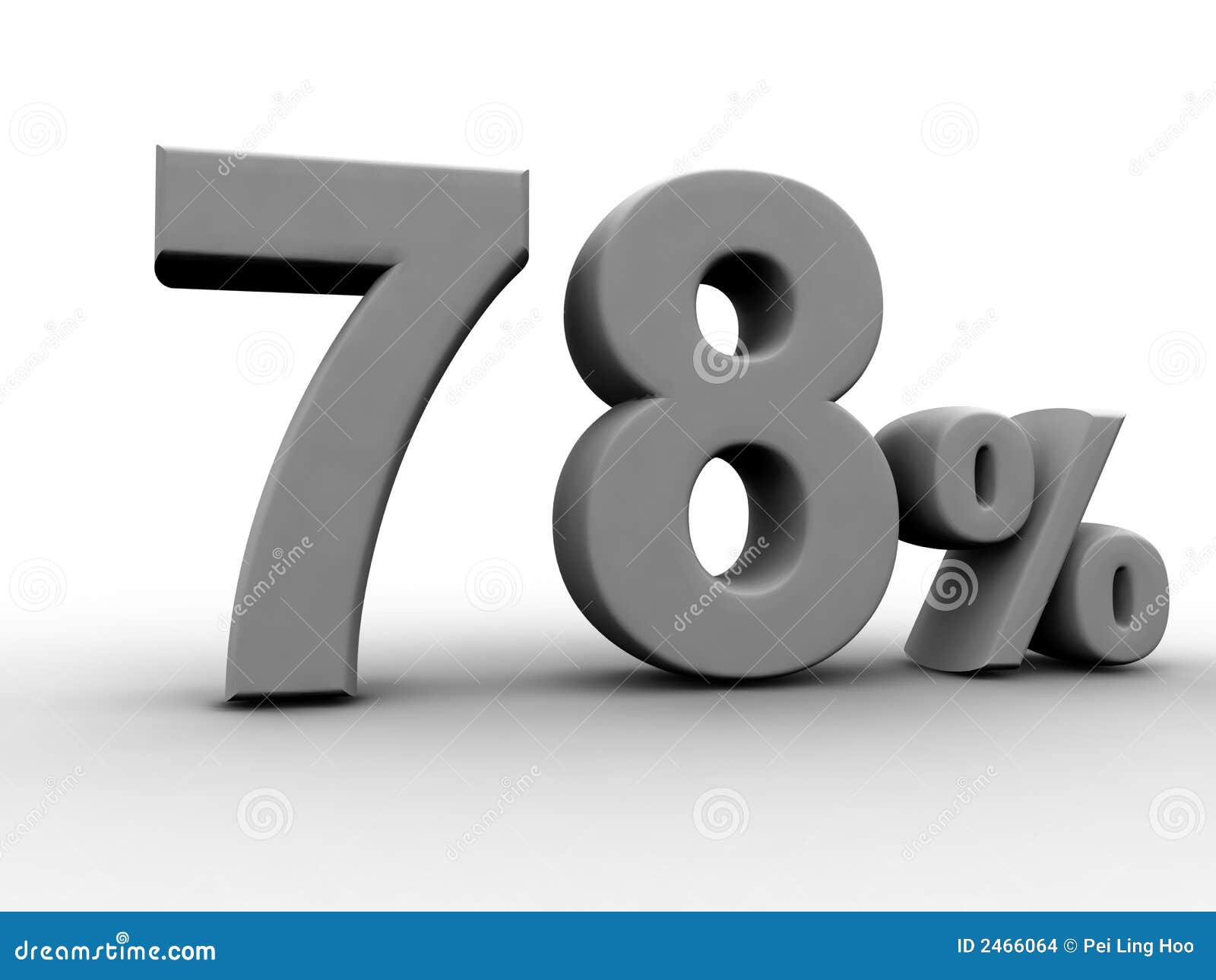 78 percenten stock illustratie. Illustration of bezinning - 2466064