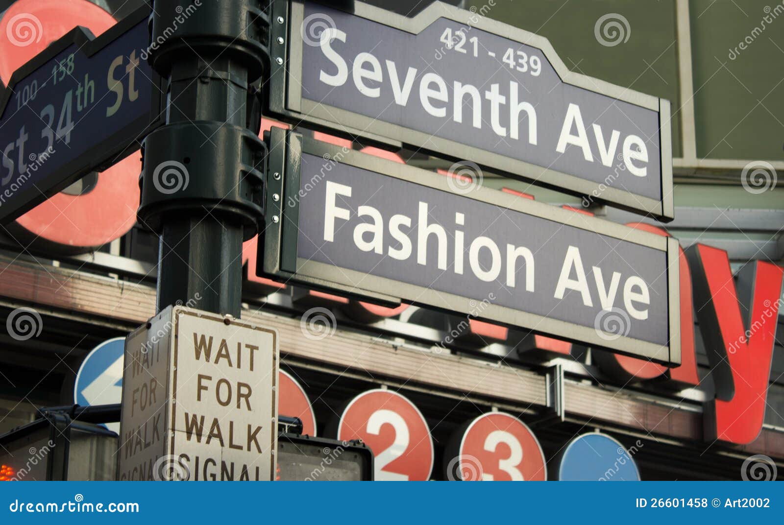 7th Avenue Sign, NY stock photo. Image of west, subway - 26601458