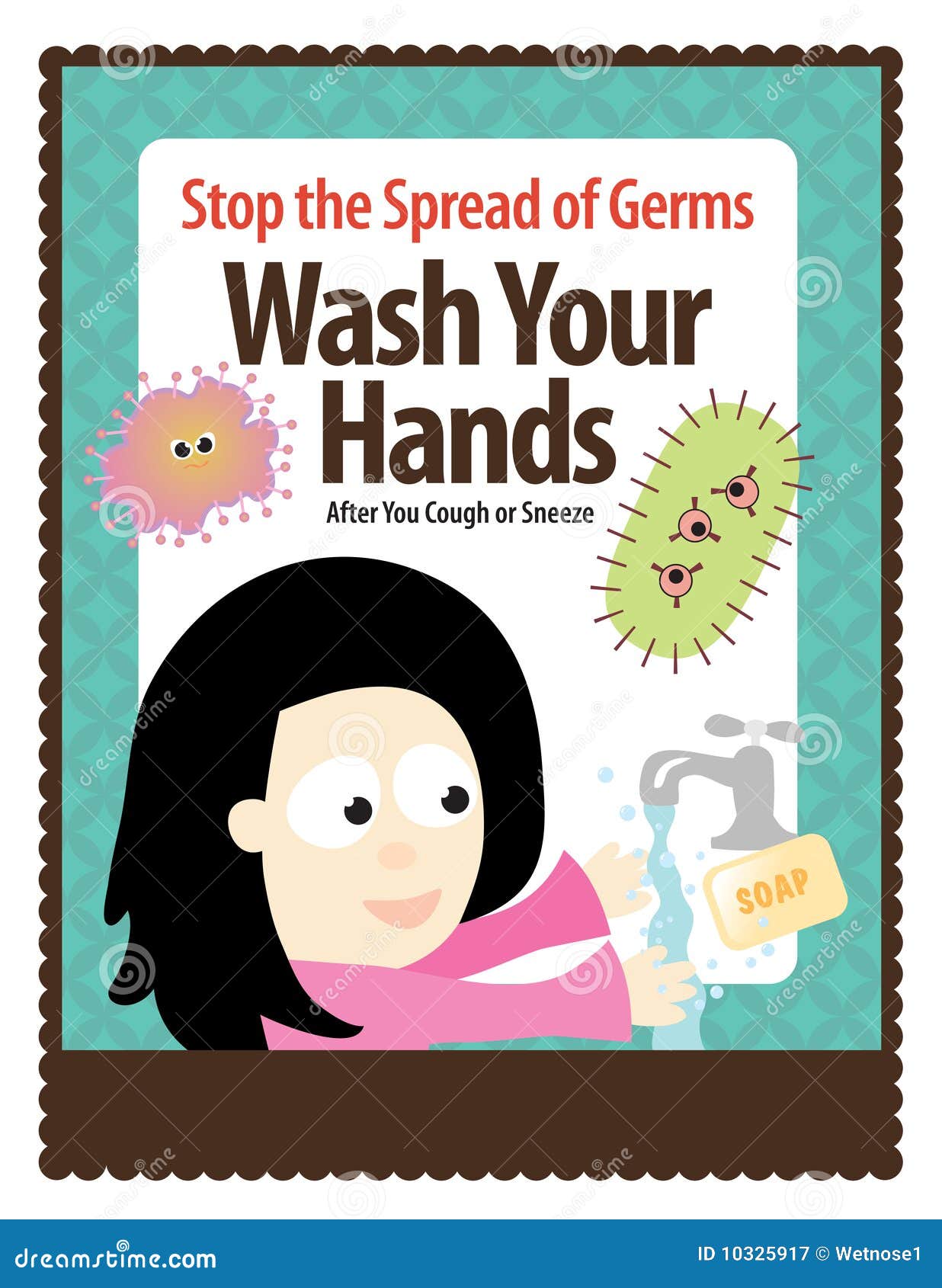 8.5x11 Flyer (Wash Your Hands) Stock Vector - Illustration of good ...