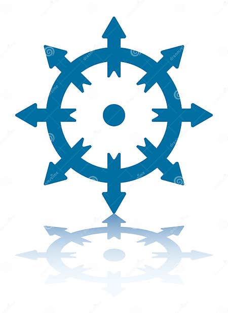 8 Arrows on a Circle stock vector. Illustration of information - 6692419