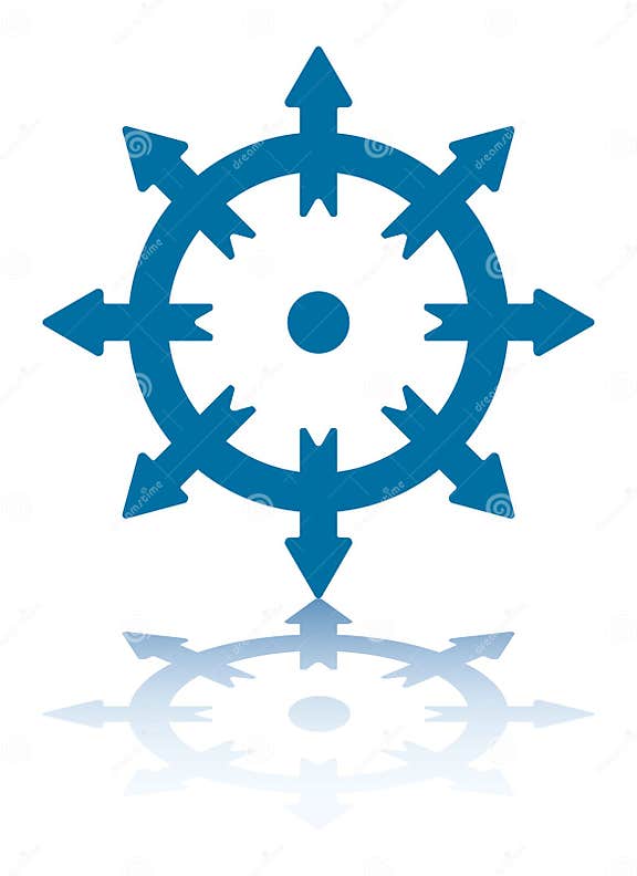 8 Arrows on a Circle stock vector. Illustration of information - 6692419