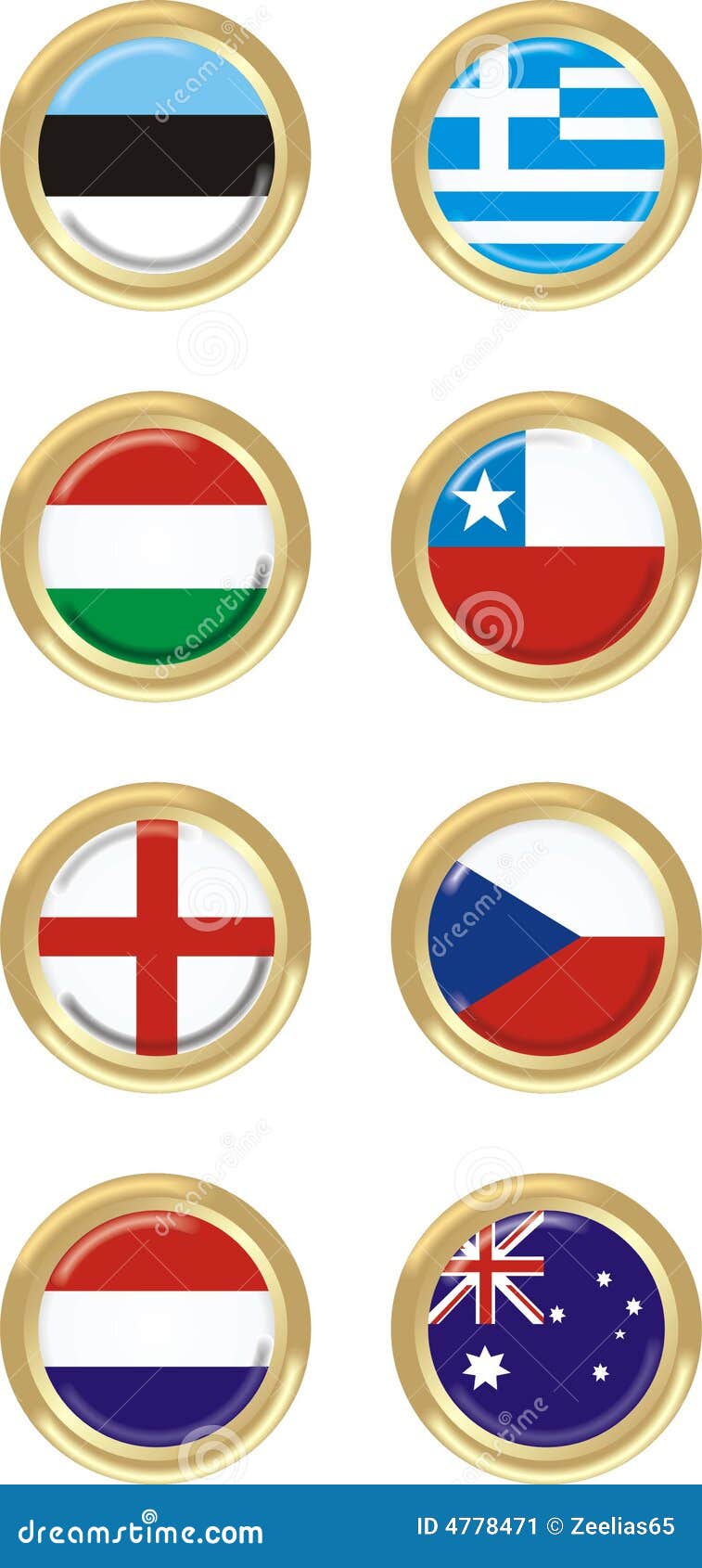 8 countries stock vector. Illustration of drawing, great - 4778471