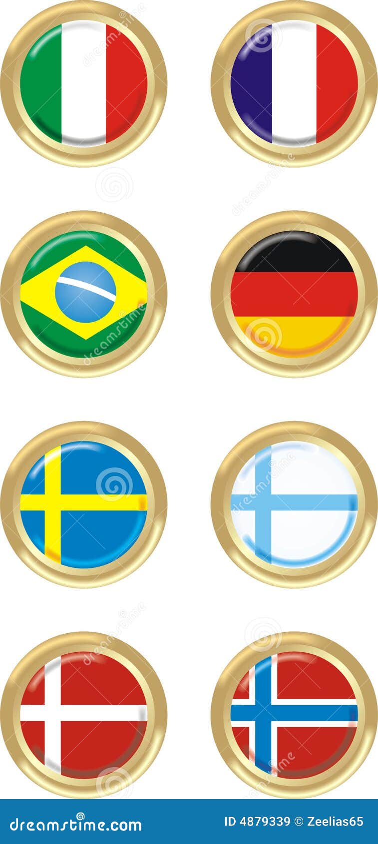 8 countries stock vector. Illustration of clip, drawing - 4879339