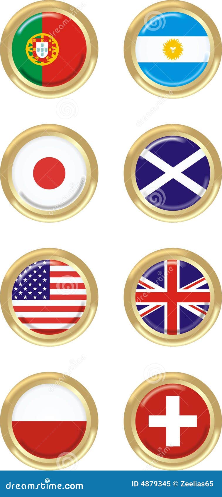 8 countries stock vector. Illustration of england, land - 4879345