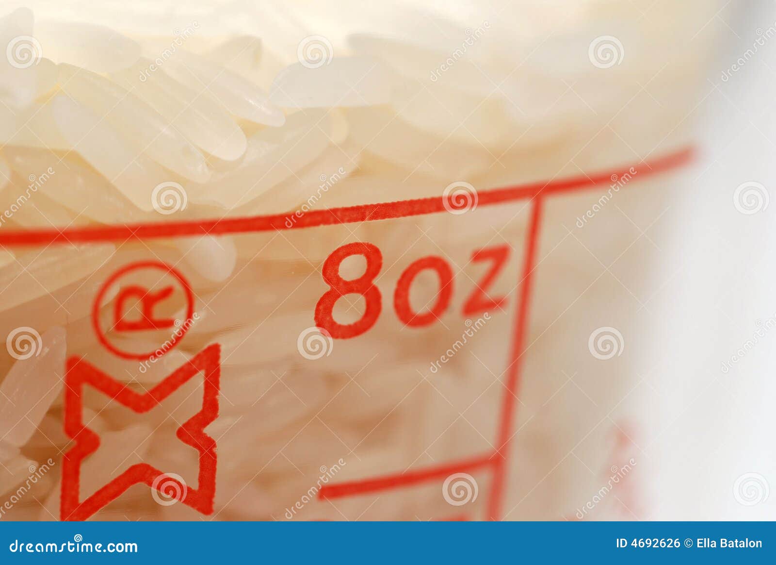8 ounce cup of rice stock photo. Image of grain, cooking - 4692626