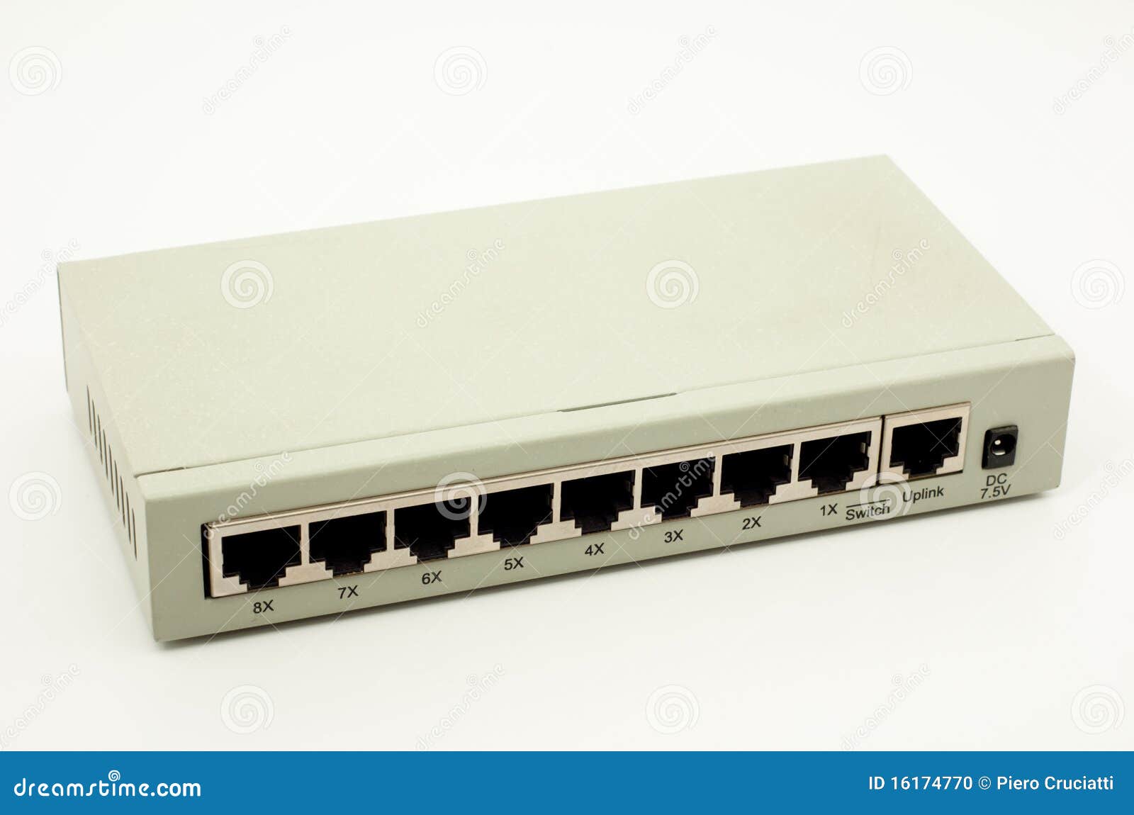 8 port network switch stock photo. Image of communicate - 16174770