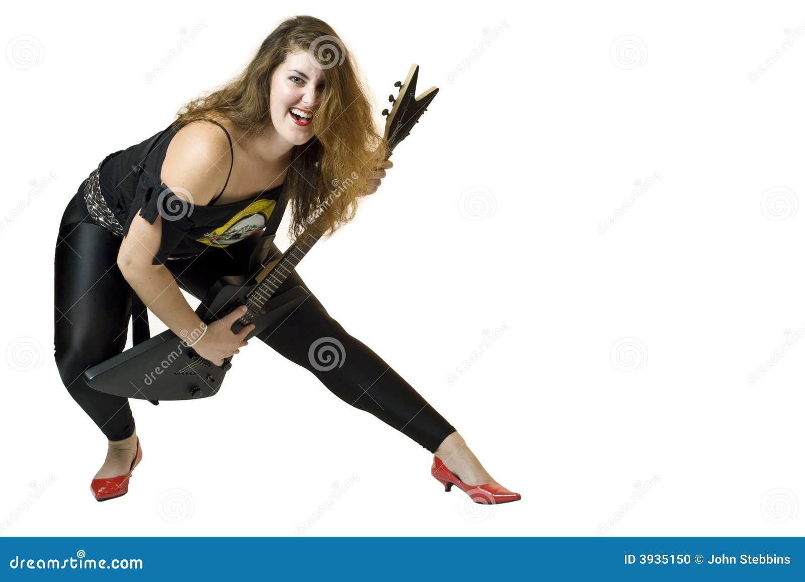 80 s Rocker Chick stock photo. Image of bizarre, accident - 3935150