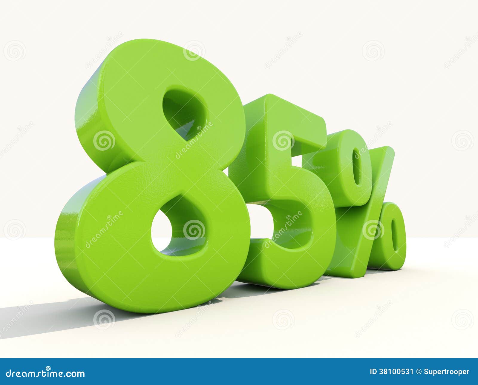 85 Percentage Rate Icon on a White Background Stock Image - Image of ...