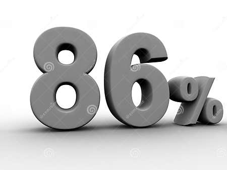 86 Percent stock illustration. Illustration of balance - 2466085