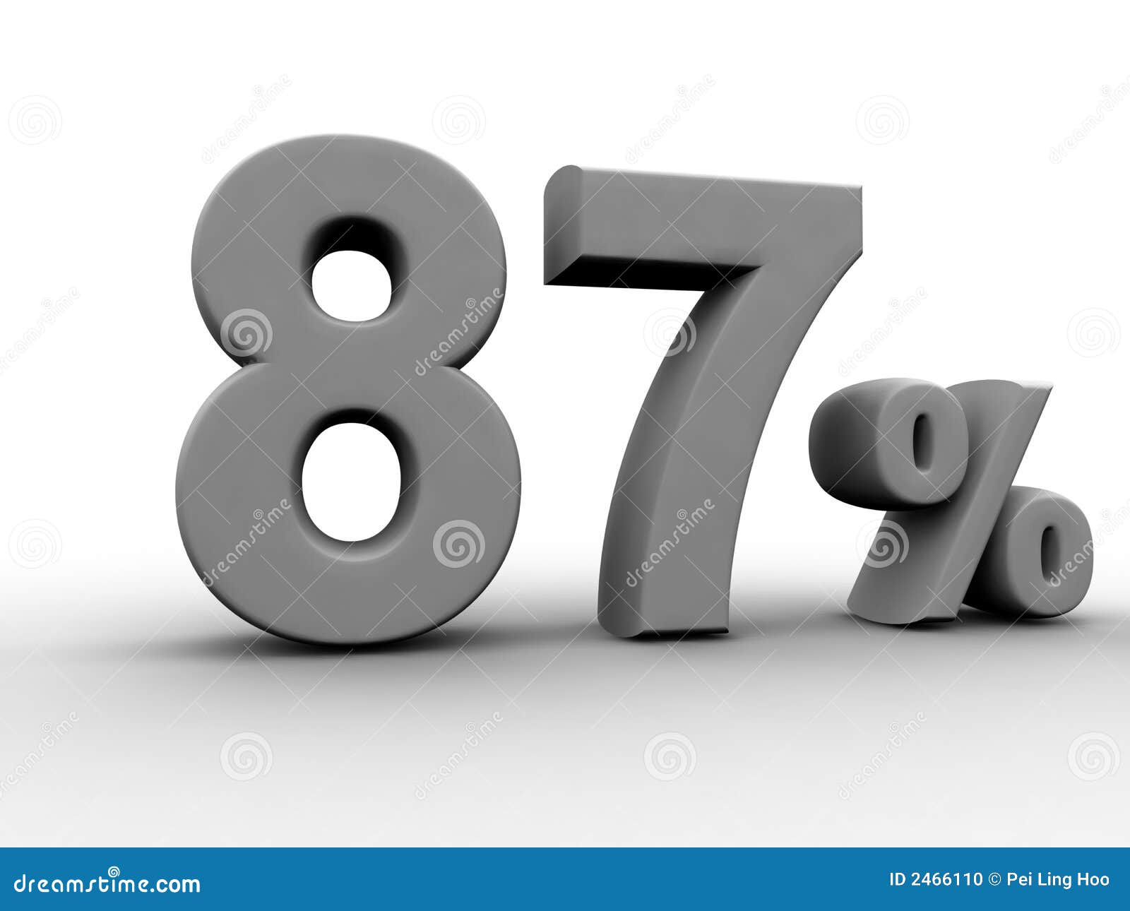 87 Percent stock illustration. Illustration of interest - 2466110