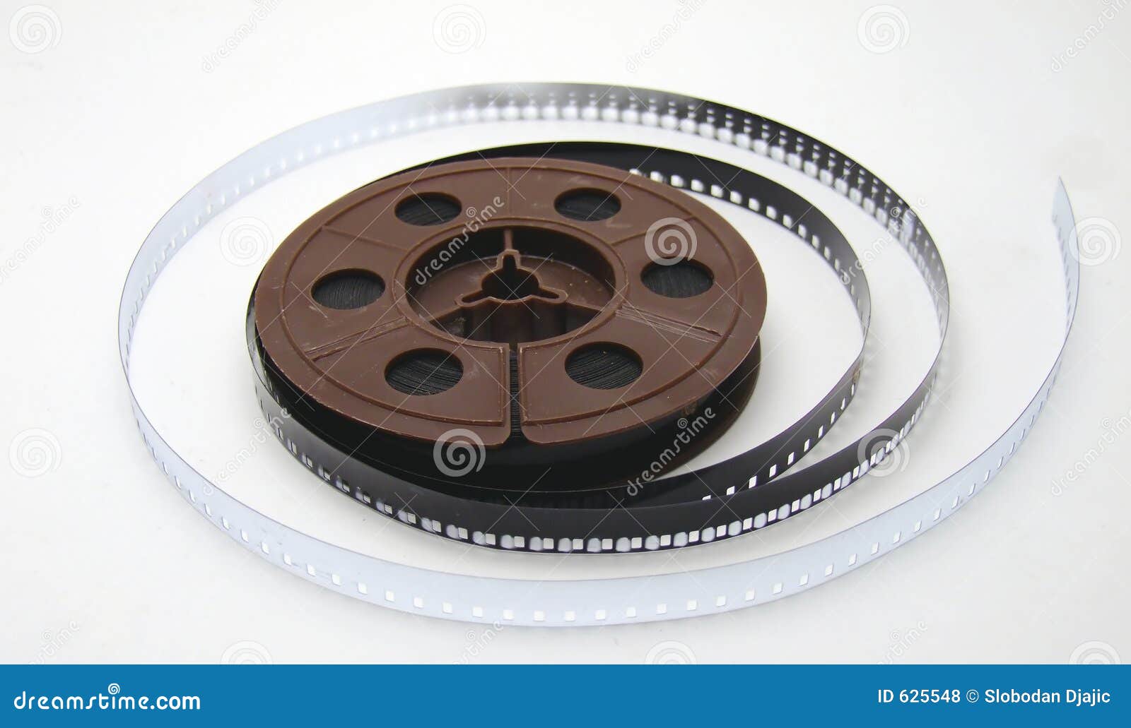 8mm film tape on white stock photo. Image of clip, negative - 625548