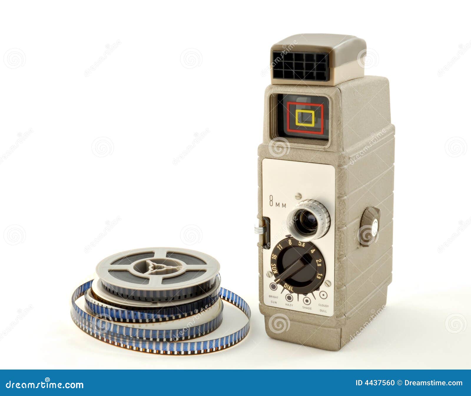 8mm Movie Camera & Reels Stock Photo - Image of media, camera: 4437560