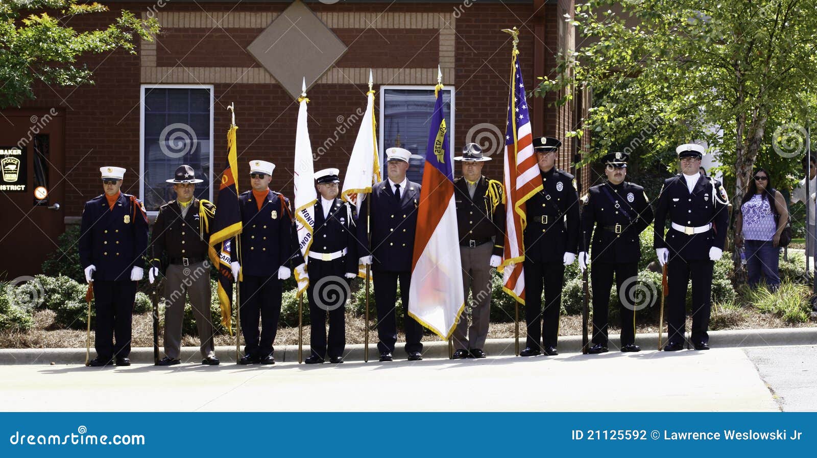 9 11 Ceremony Honor Guard with Colors Editorial Photography - Image of ...