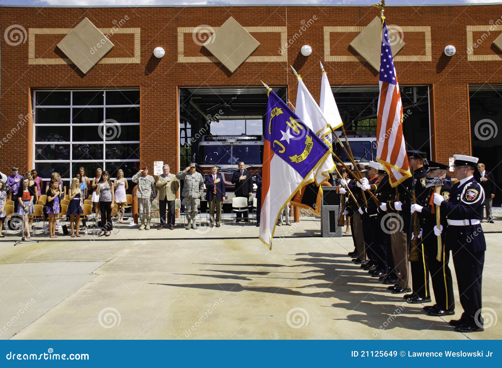 9 11 Ceremony Honor Guard Presenting Colors Editorial Stock Image ...