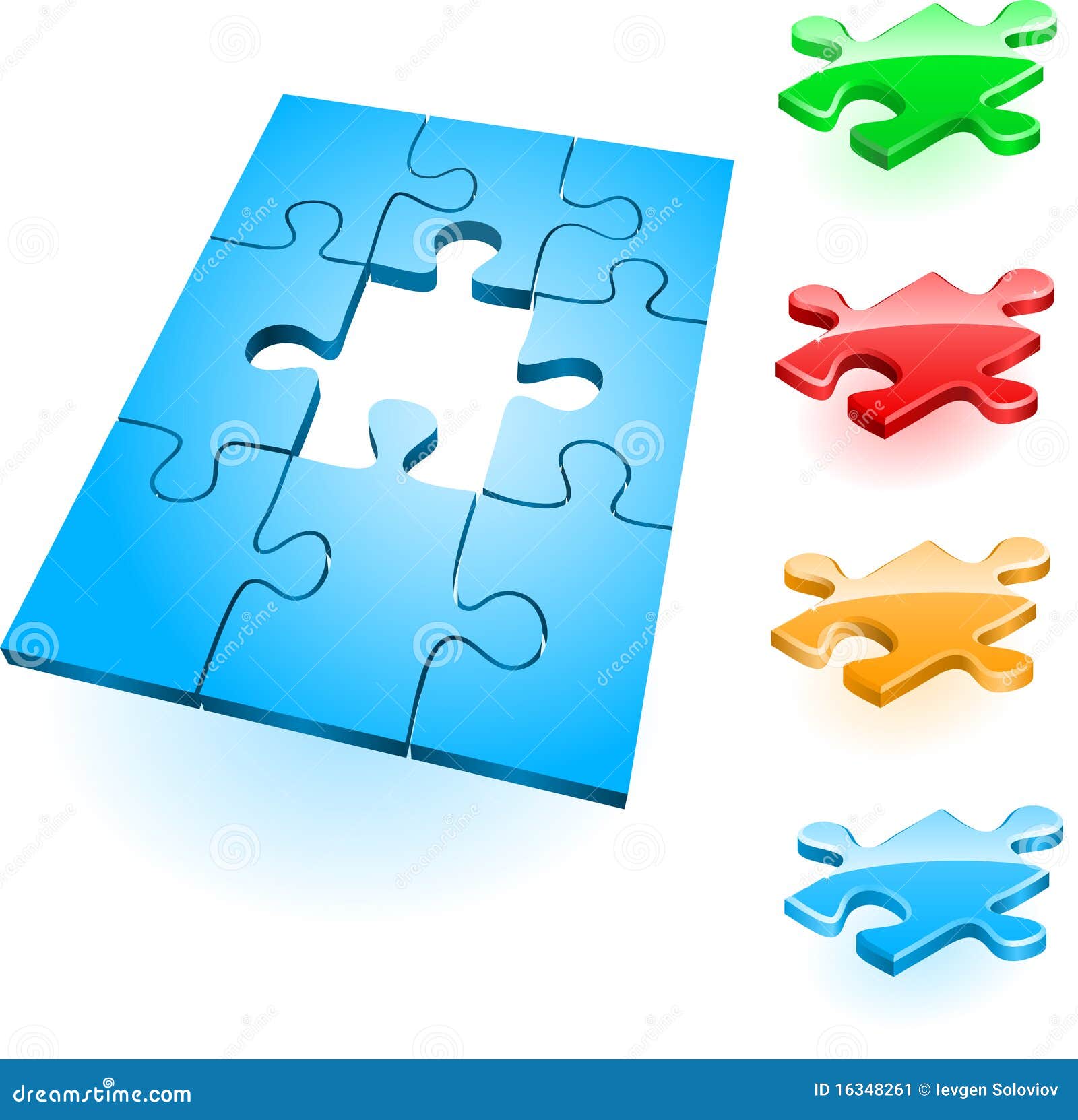 9 puzzle stock illustration. Illustration of solution - 16348261
