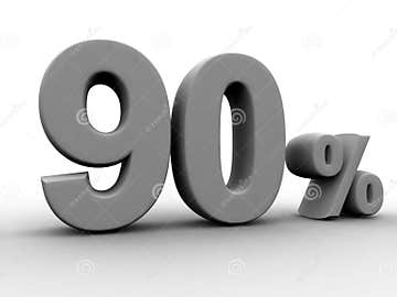 90 Percent stock illustration. Illustration of numbers - 2466121