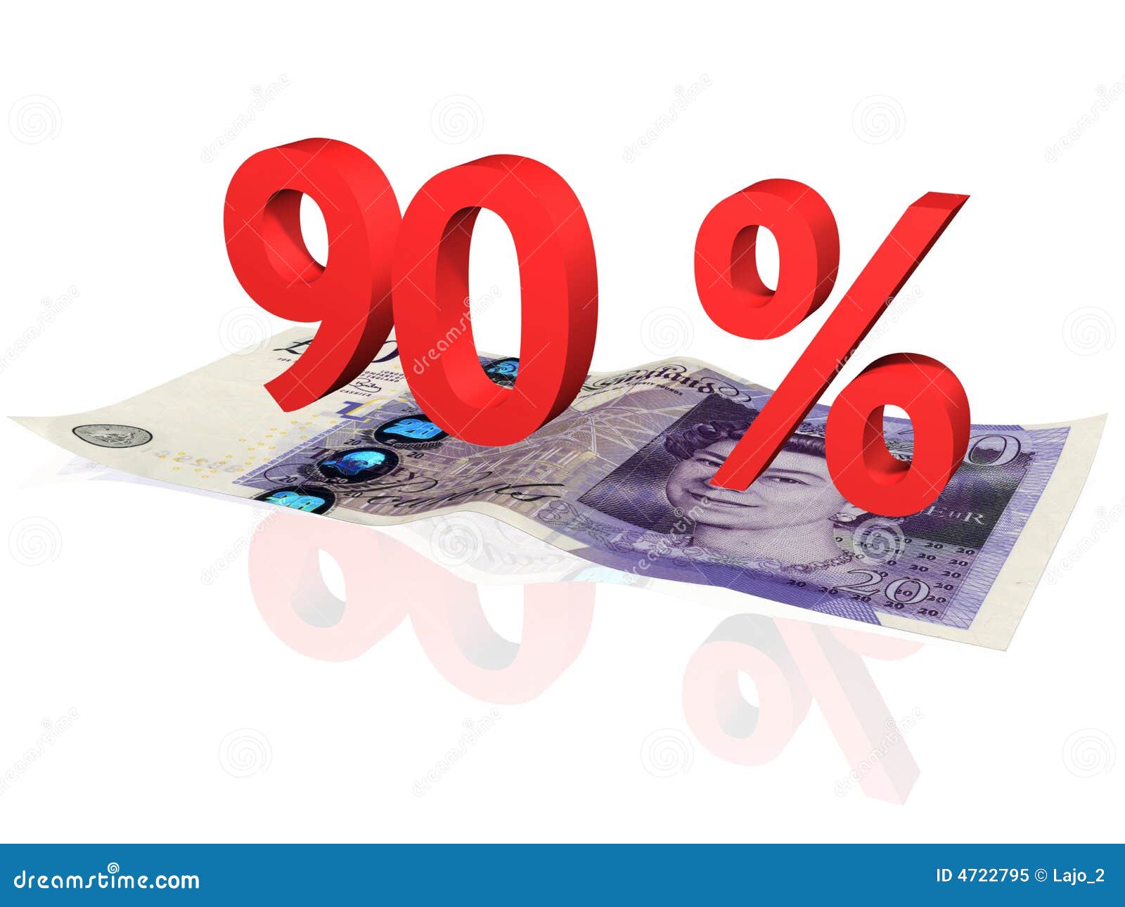 90 percentage stock illustration. Illustration of product - 4722795