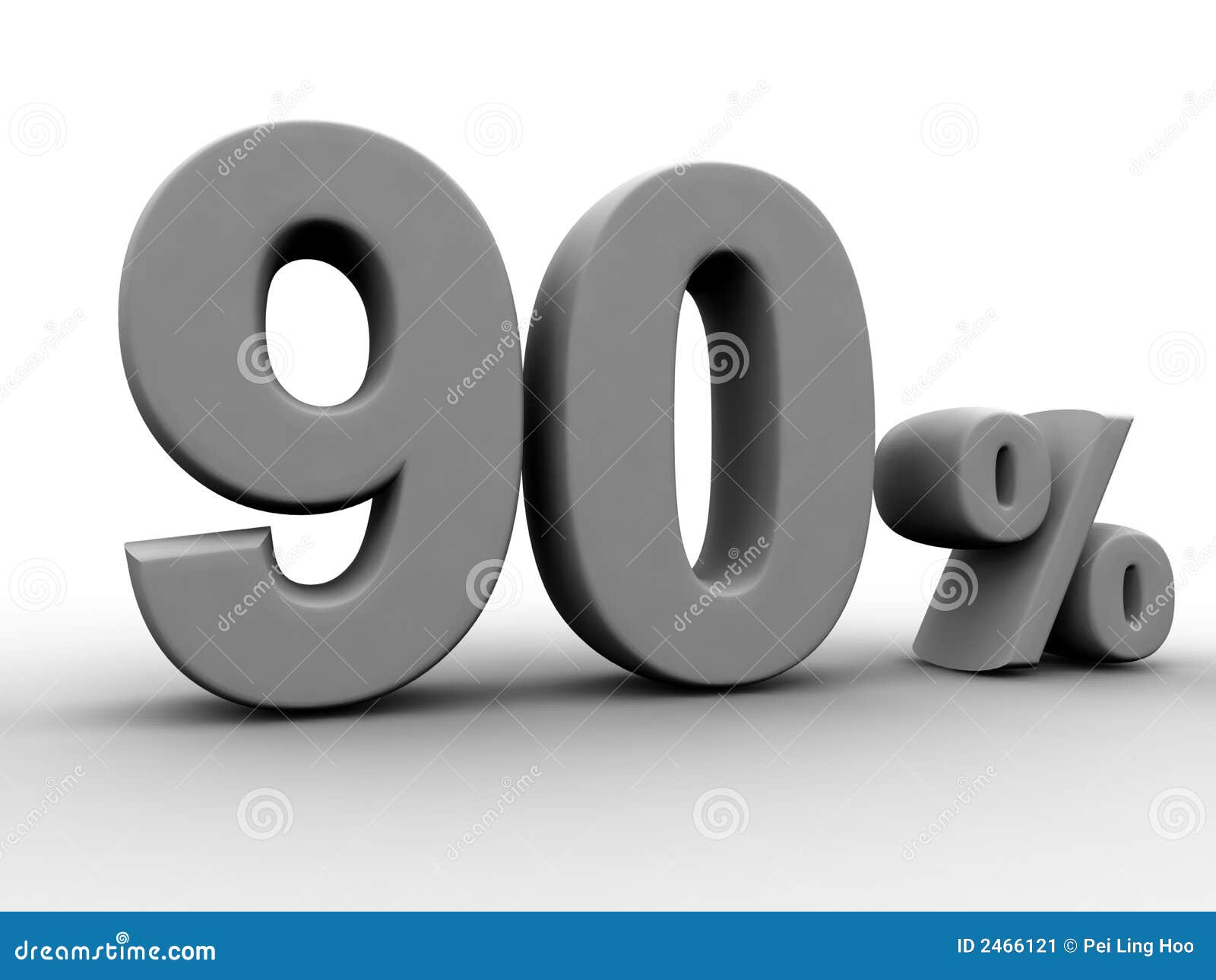 90 pour cent illustration stock. Illustration du numéros - 2466121