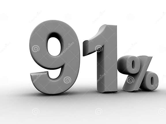 91 Percent stock illustration. Illustration of performance - 2466128