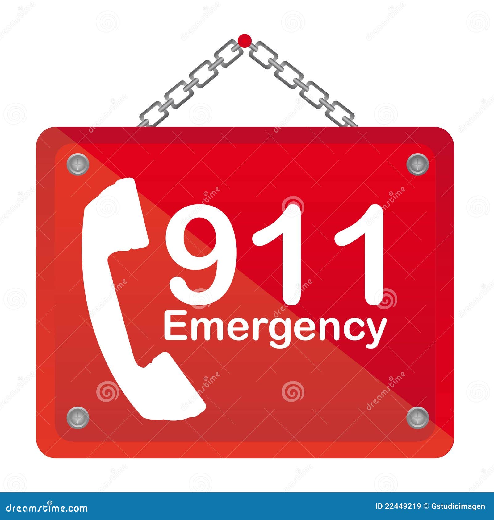 911 emergency stock vector. Illustration of call, number - 22449219