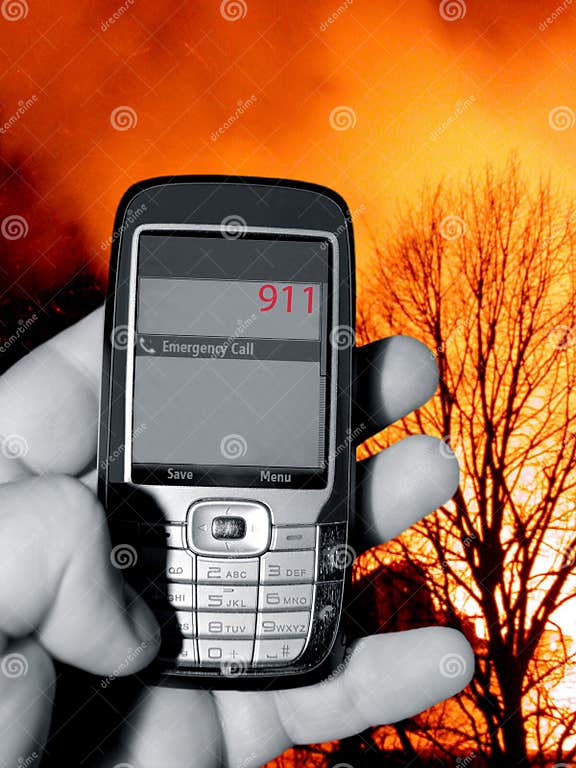 911 Emergency Telephone Call Stock Photo - Image of cellular, distress ...