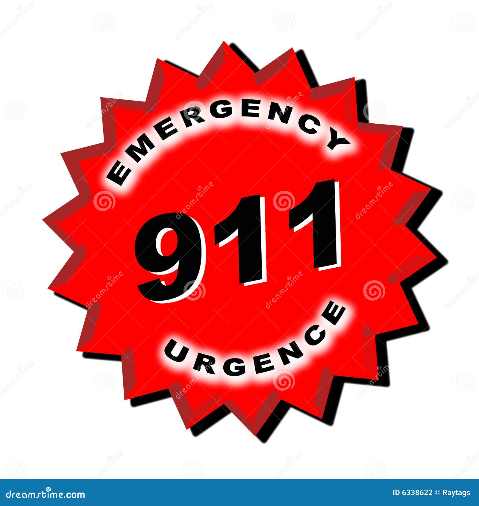 911 Sign stock illustration. Illustration of modern, rapide - 6338622