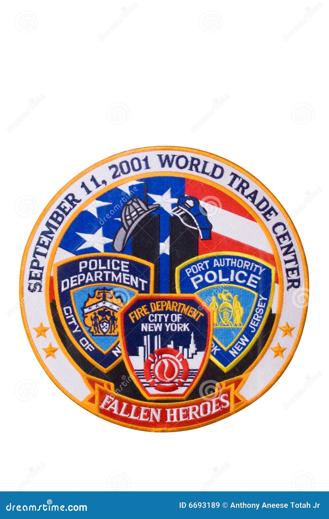 911 Tribute Patch (isolated) Editorial Stock Image - Image of event ...