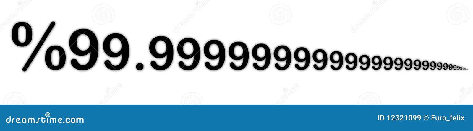 99 stock illustration. Illustration of percentage, reflection - 12321099