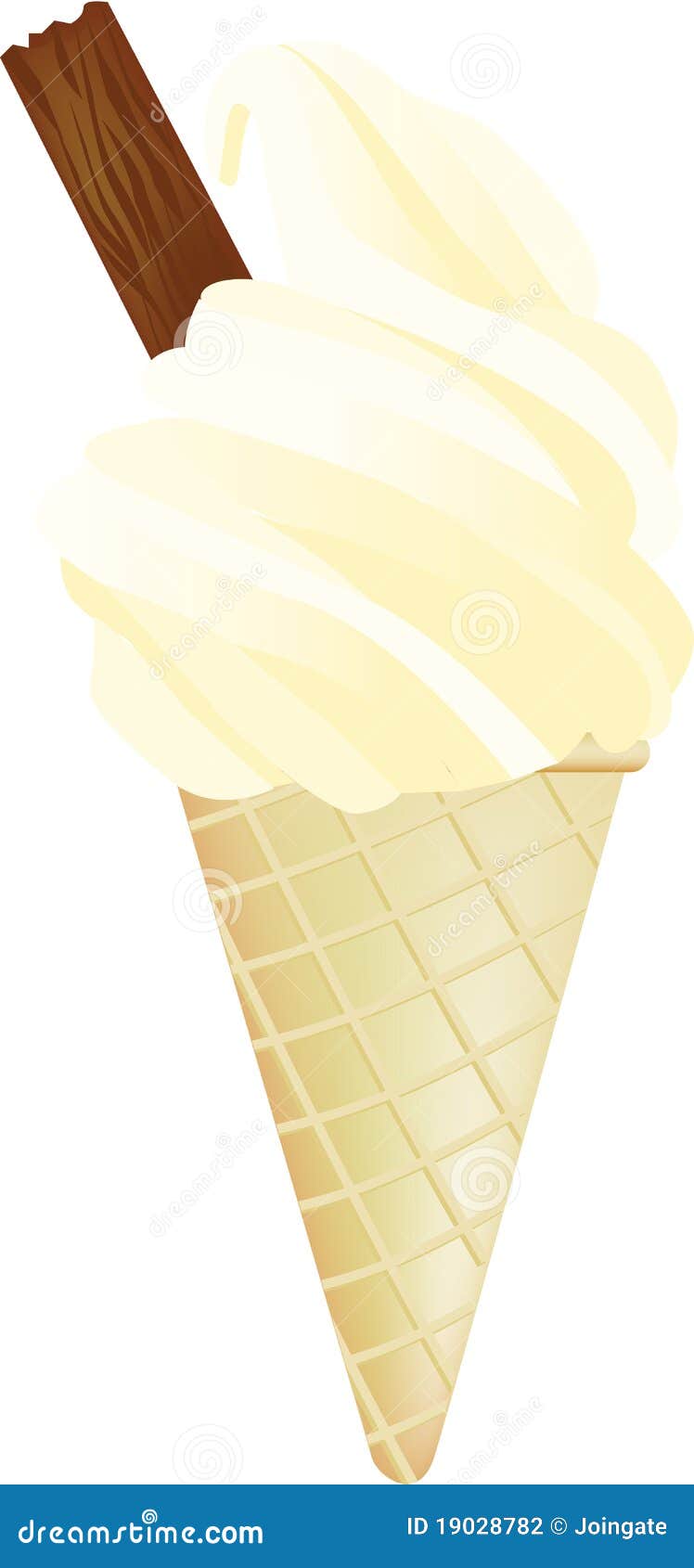 99 ice cream stock vector. Illustration of colour, vanilla - 19028782