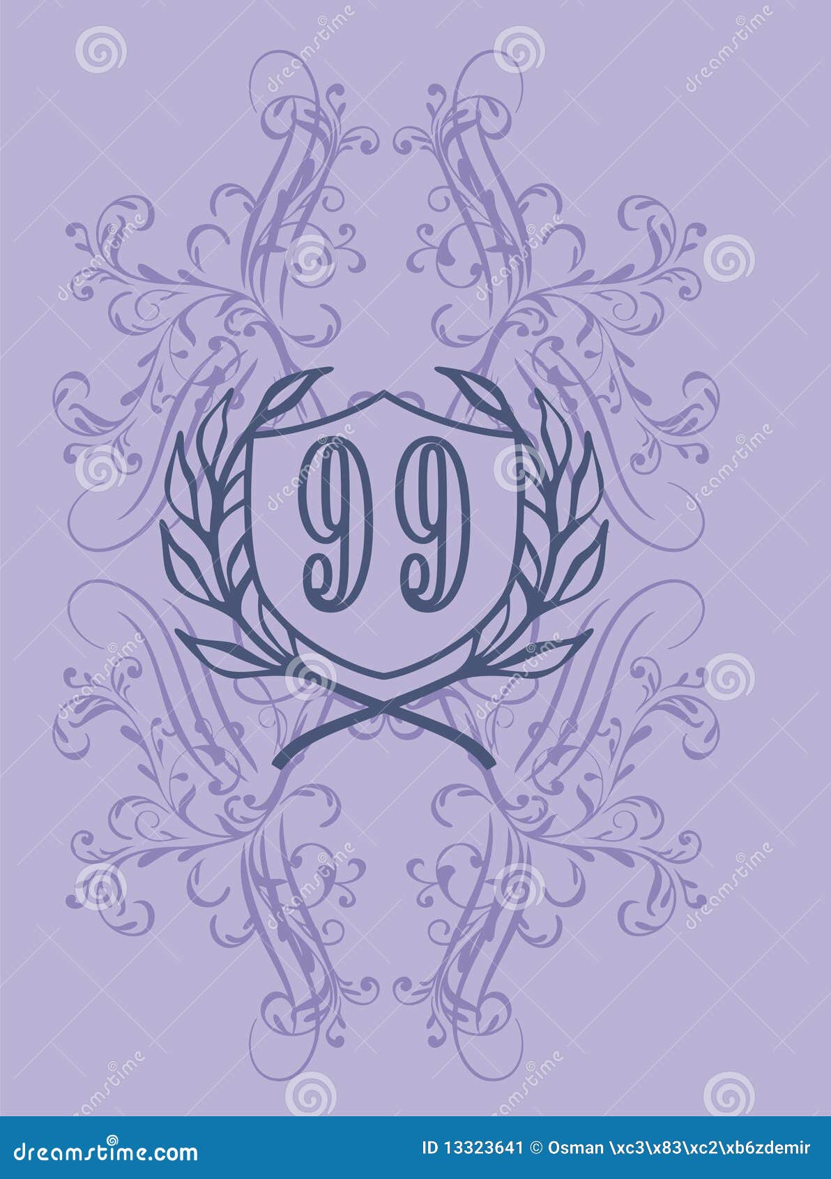 99 numbered badges stock illustration. Illustration of design - 13323641