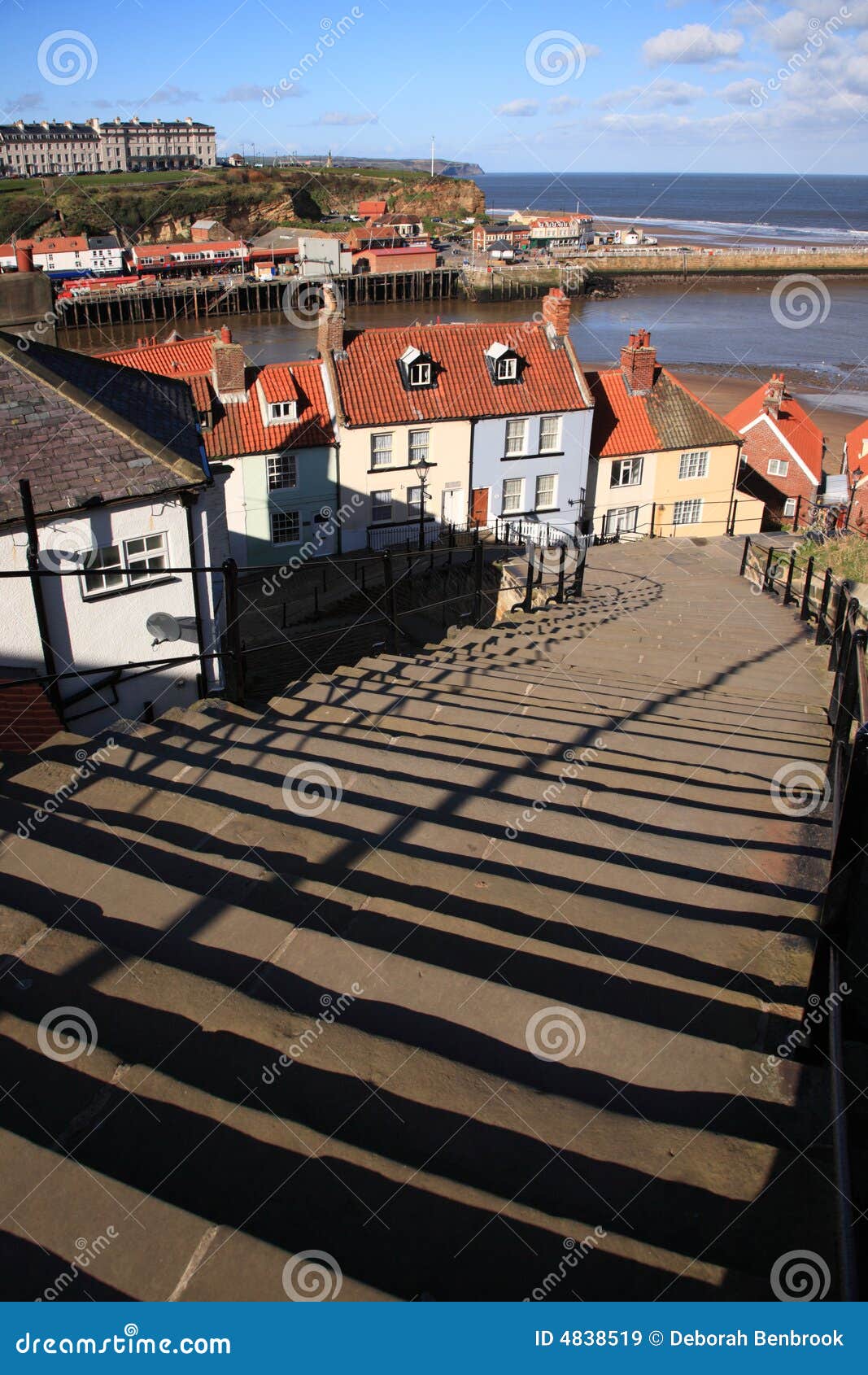 99 steps at Whitby stock image. Image of protect, blue - 4838519