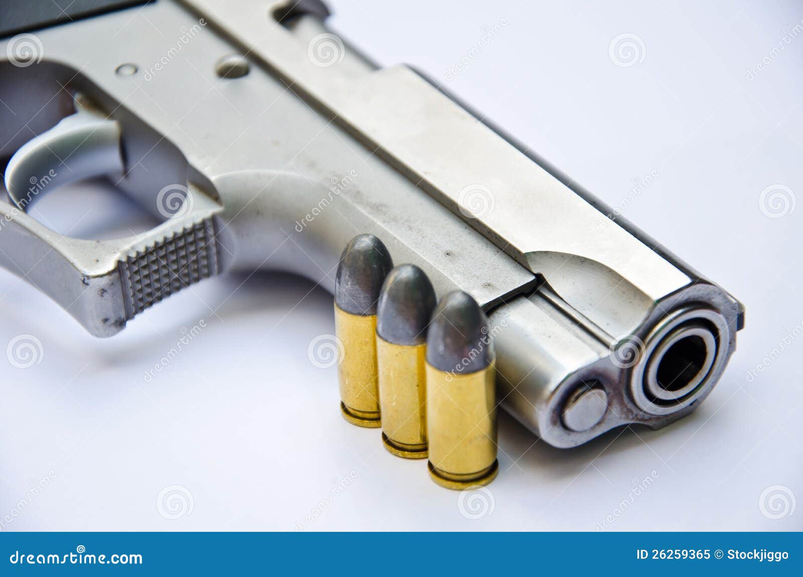 9mm. gun with bullet stock image. Image of dangerous - 26259365