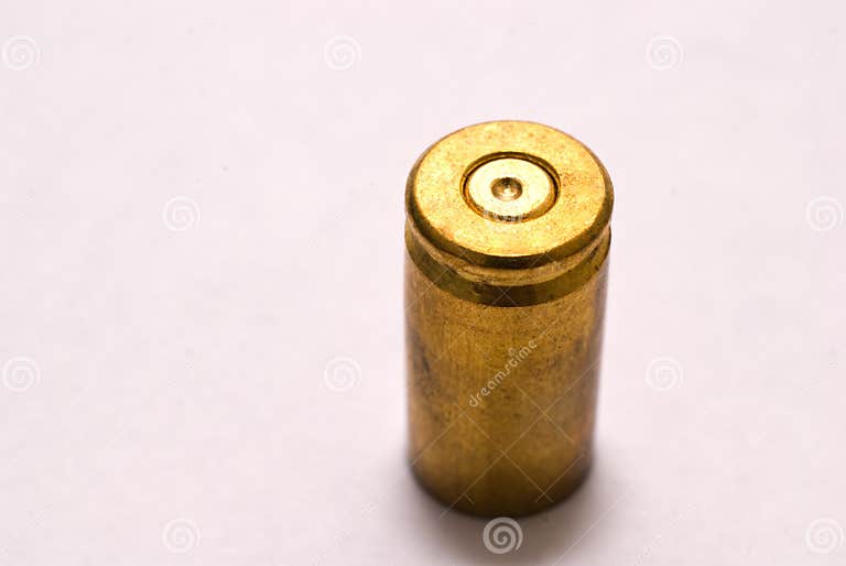9mm shell casing stock photo. Image of white, revolver - 11261130