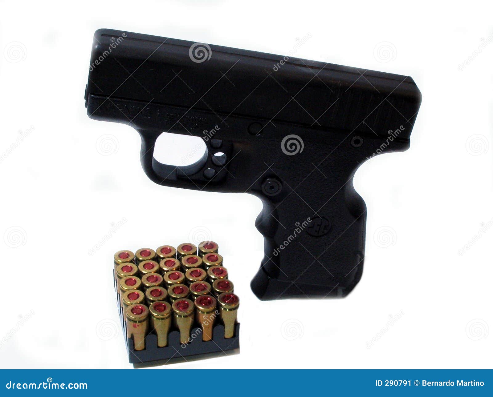9mm and shells stock image. Image of ammo, handgun, firearm - 290791