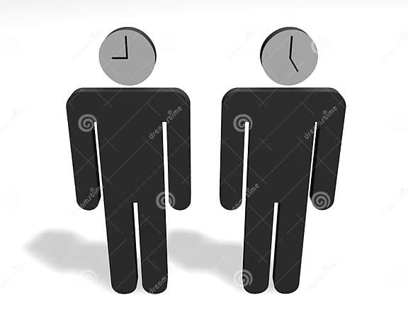 9to5 workers stock illustration. Illustration of time - 4294537