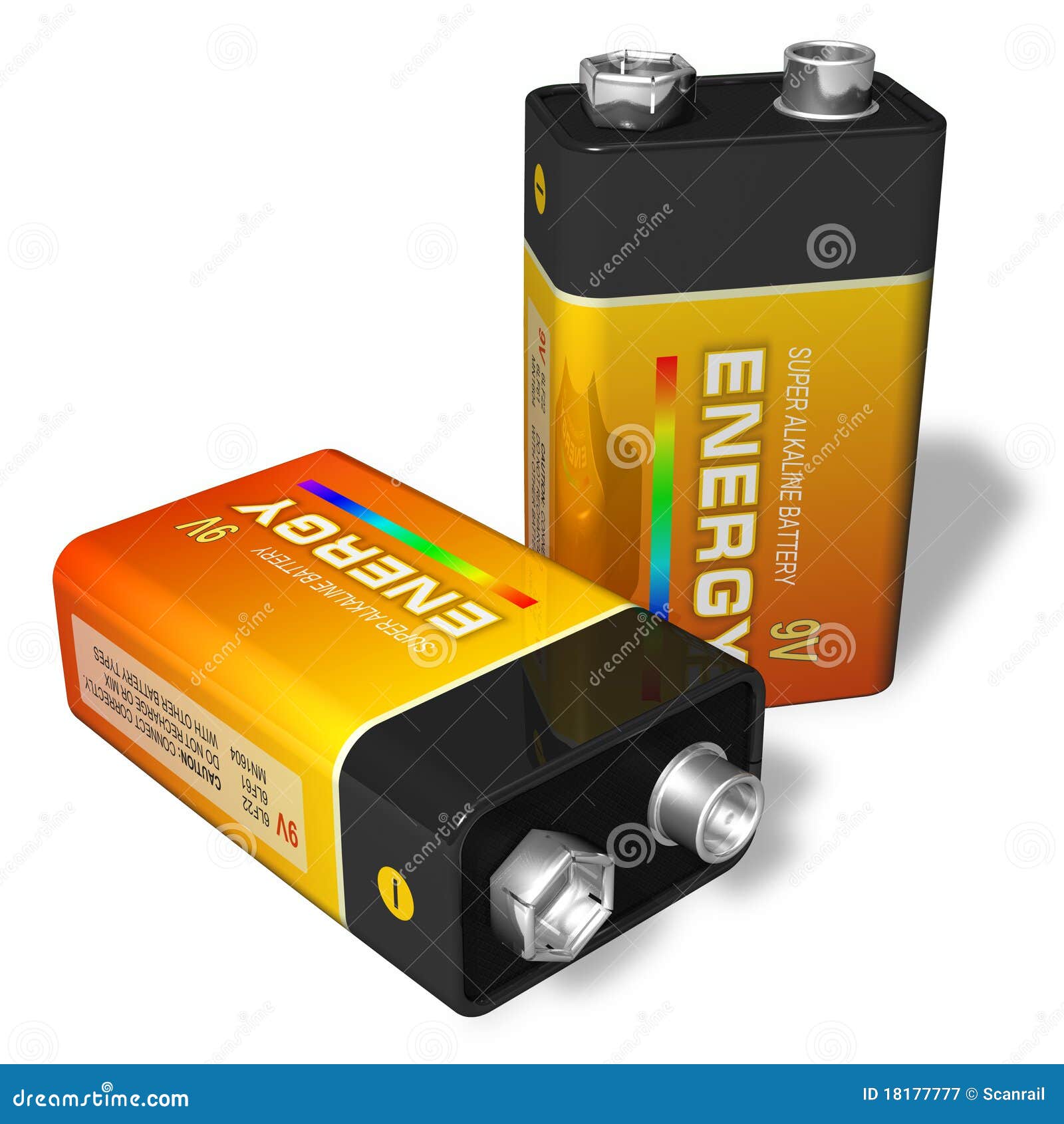 9V batteries stock illustration. Illustration of current - 18177777