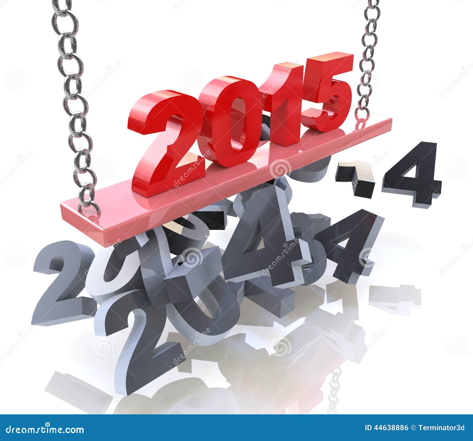 Año Nuevo 2015 stock de ilustración. Ilustración de concepto - 44638886