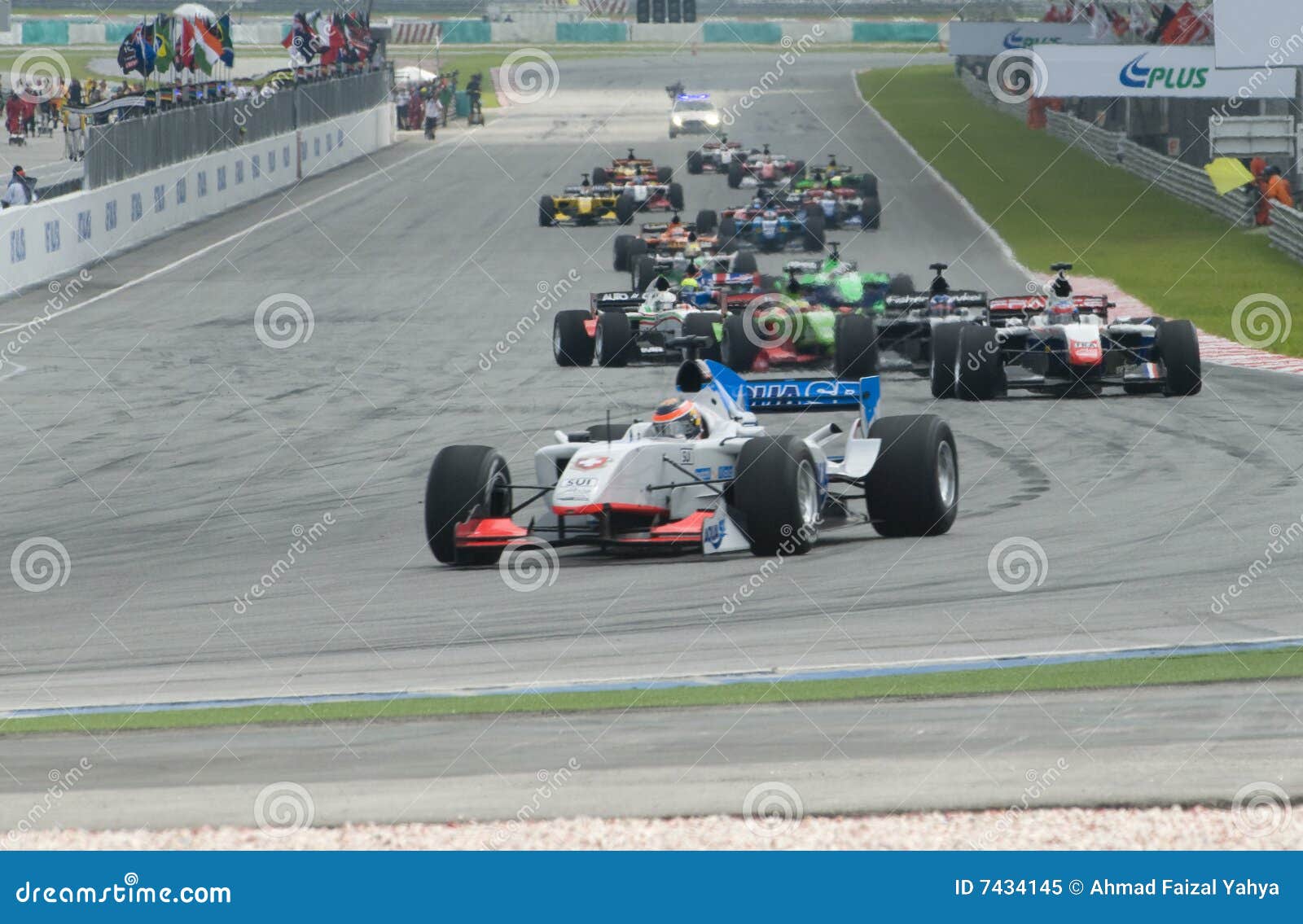 A1 Teams Racing at the Start of A1GP Race. Editorial Image - Image of ...