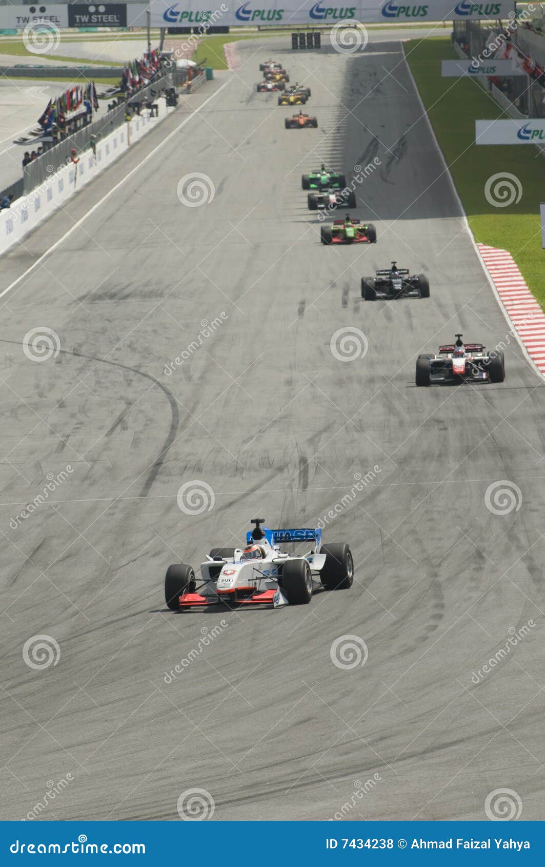 A1 Teams Racing at the Start of A1GP Race. Editorial Stock Photo ...